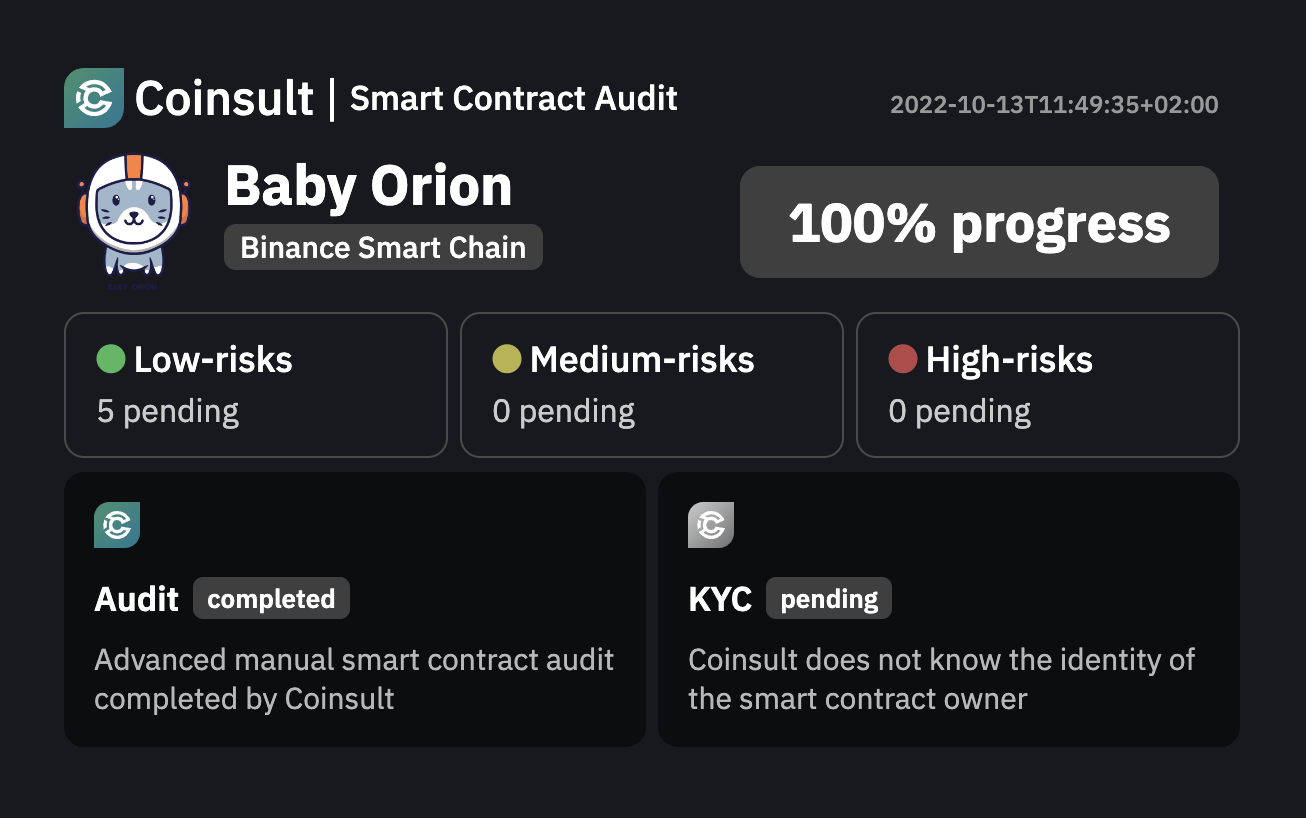 Baby Orion - Coinsult